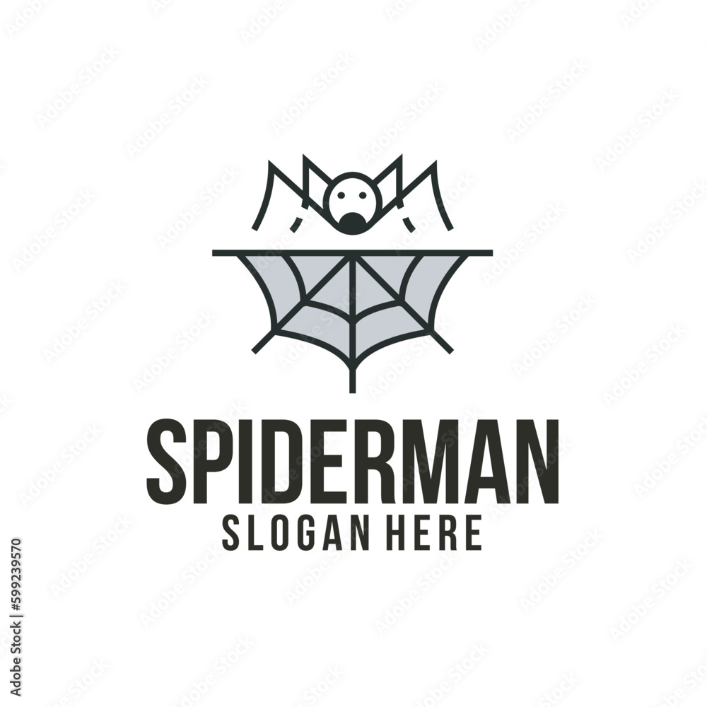 Spider logo design vector image Stock Vector | Adobe Stock