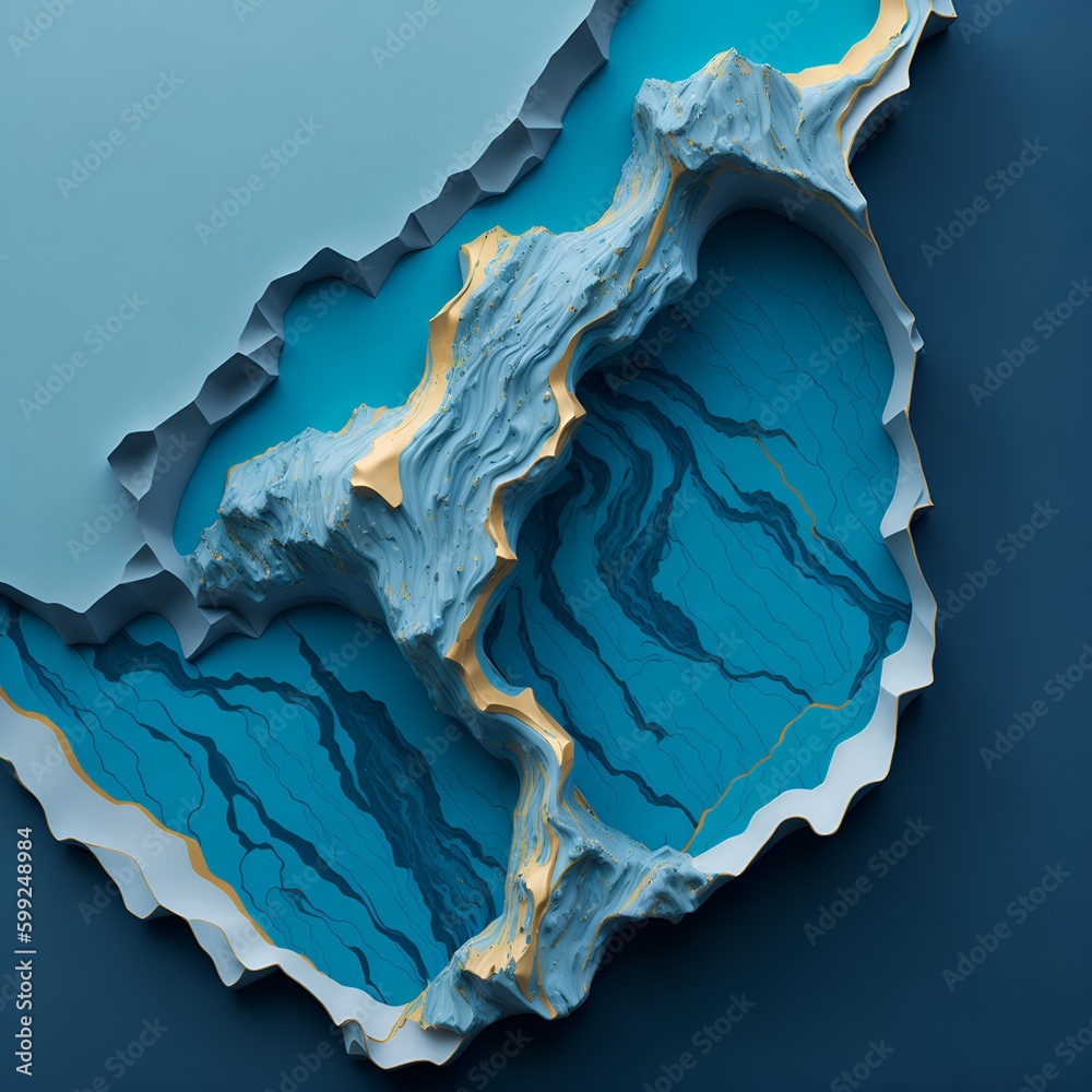 3d abstract marble wallpaper for wall decor. Resin geode and abstract ...