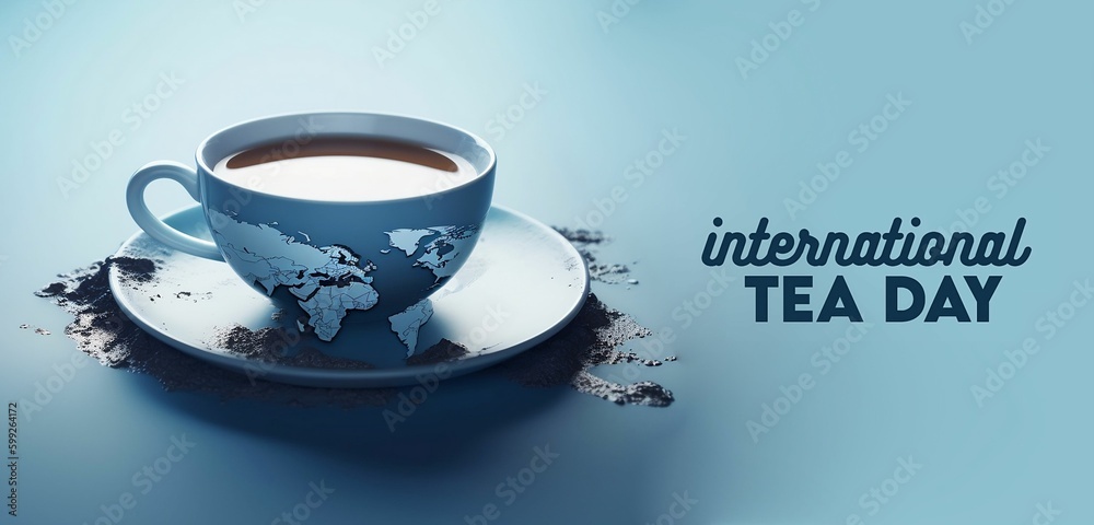 international Tea Day concept background. genarative ai Stock ...