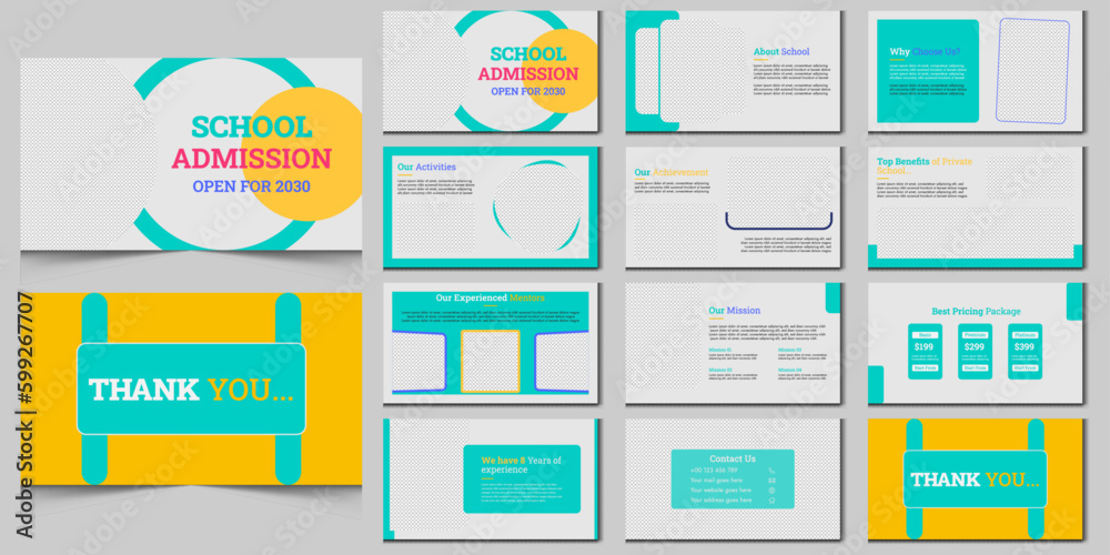 Education Design School PowerPoint presentation slide template. Utilize ...