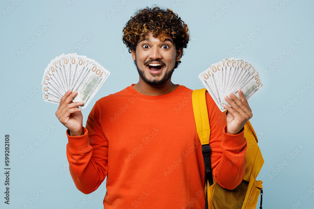 Happy College Students With Money