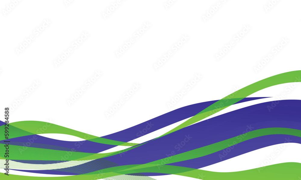 Blue and green curve wave backdrop background clipart Stock Vector ...