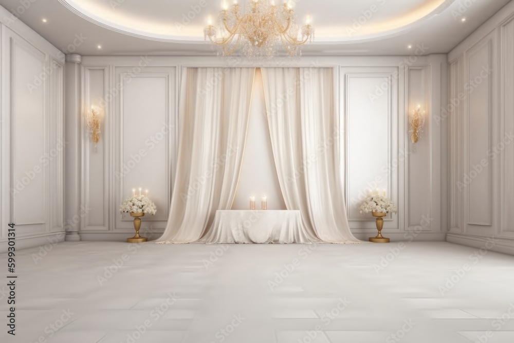 wedding backdrop aesthetic luxury flower decoration indoor minimalist ...