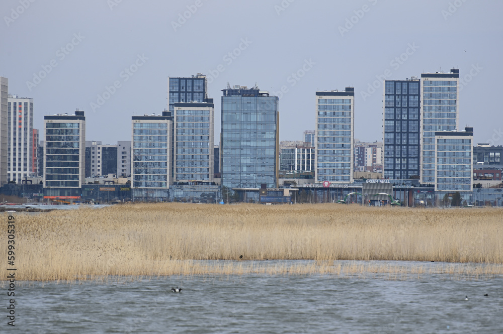 city, water, river, architecture, skyline, panorama, sea, sky ...
