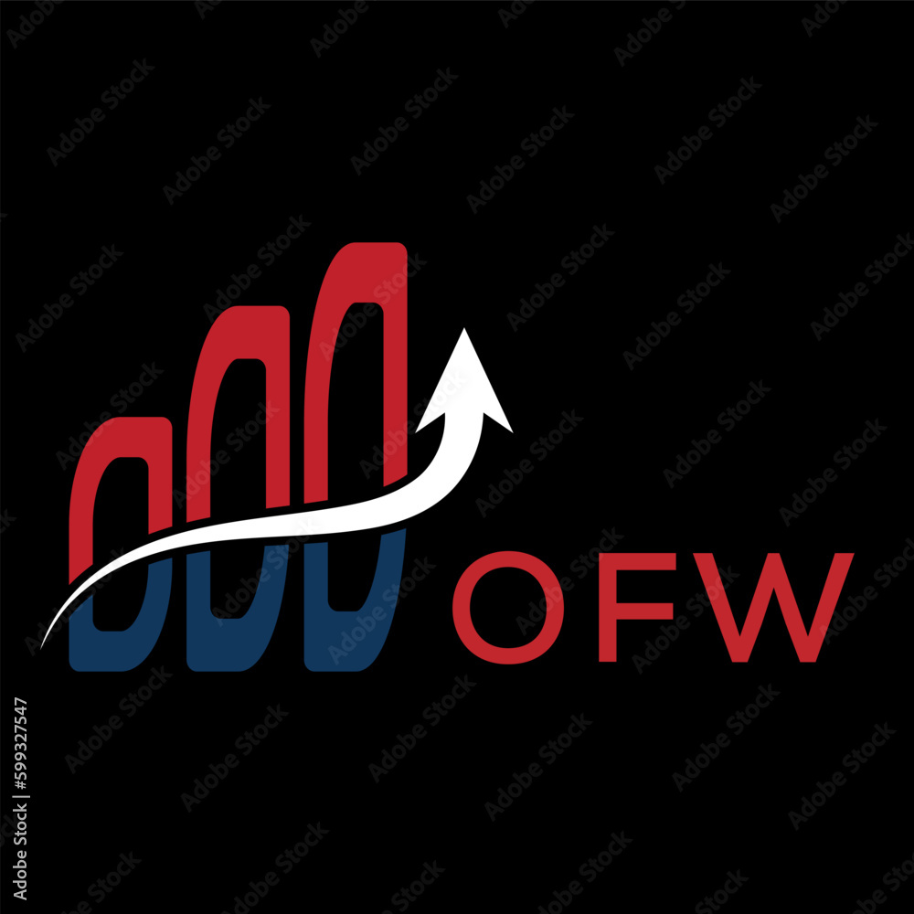 OFW letter logo.OFW Red and Blue Shield Emblem Logo Template.OFW ...