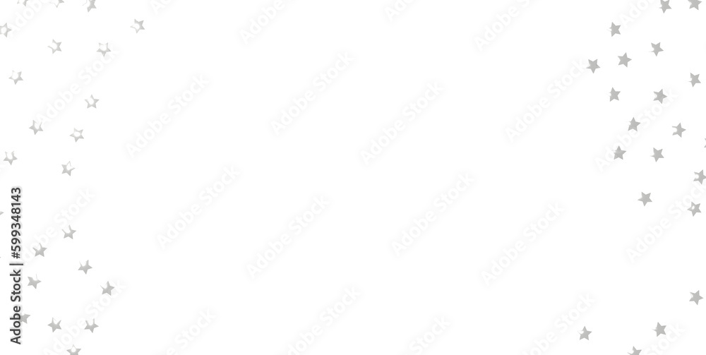 Silver stars border 3d - png transparent Stock Illustration | Adobe Stock