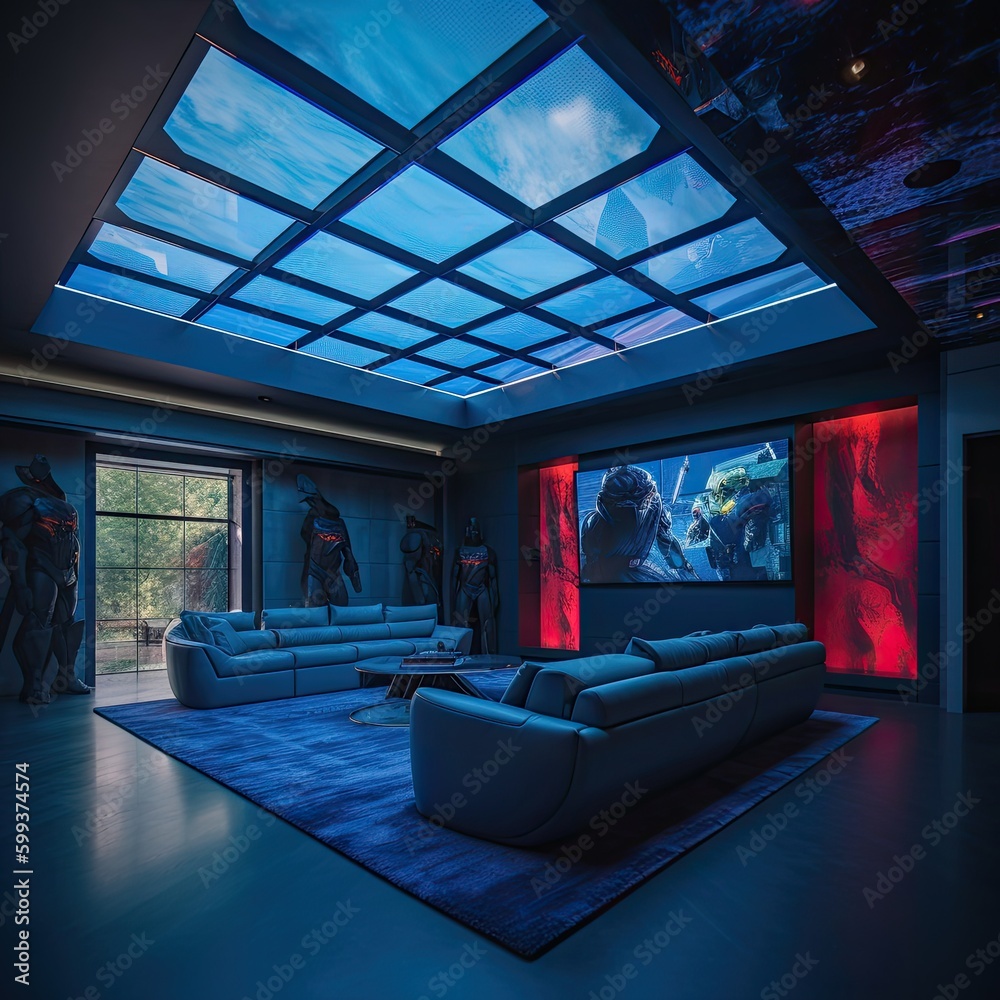 Modern LED mansion for a real luxury feeling that everyone will envy ...