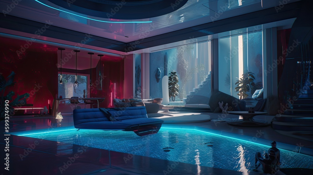 Modern LED mansion for a real luxury feeling that everyone will envy ...