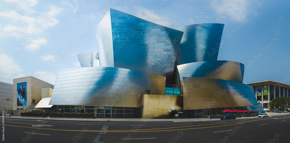 The Wall Disney Concert Hall at 111 South Grand Avenue in downtown City ...