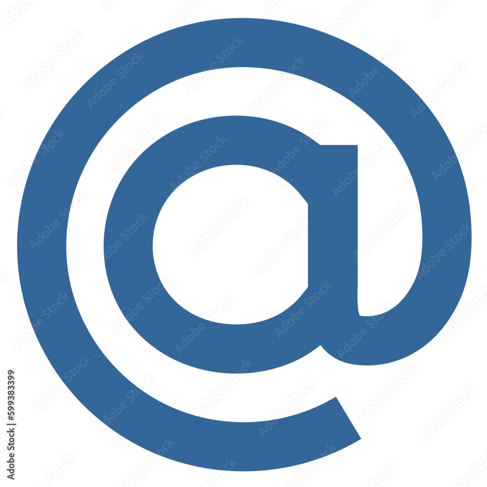 Vector graphic of at or @ sign Stock Vector | Adobe Stock