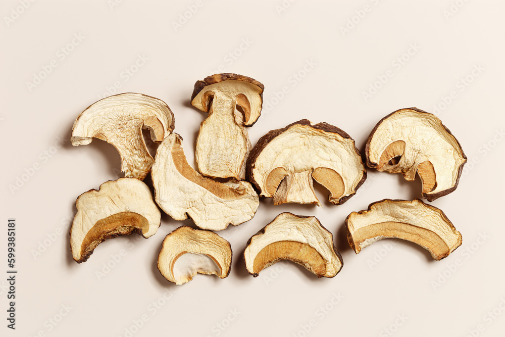 Minimal food pattern beige monochrome colors from dried slices of ...