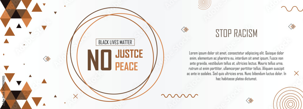 Black lives matter campaign banner with raised fists, support black ...