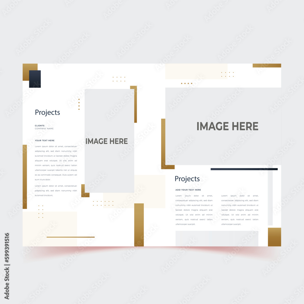 social media post banner, multipage business brochure design, template ...