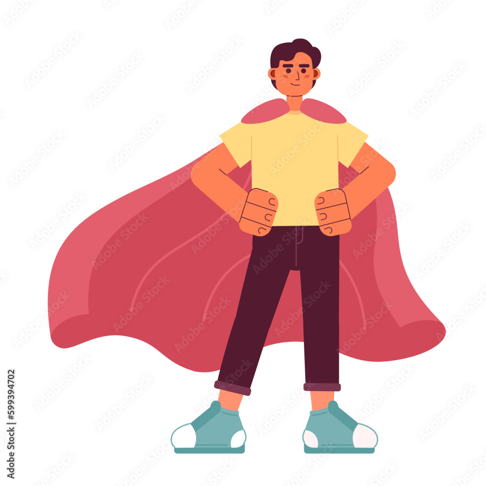 Believe in yourself flat concept vector spot illustration. Self ...