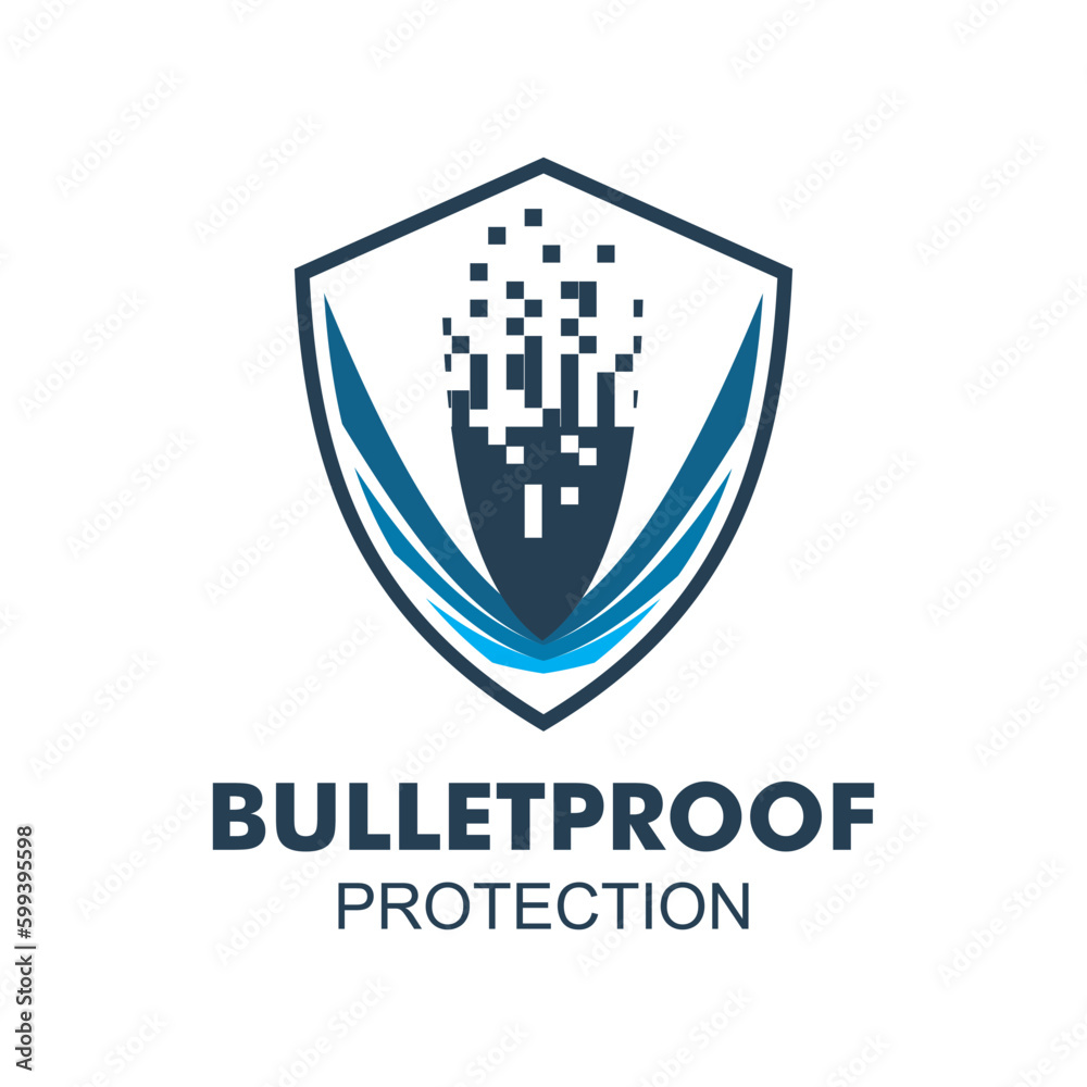 shield and bullet logo vector best design Stock Vector | Adobe Stock