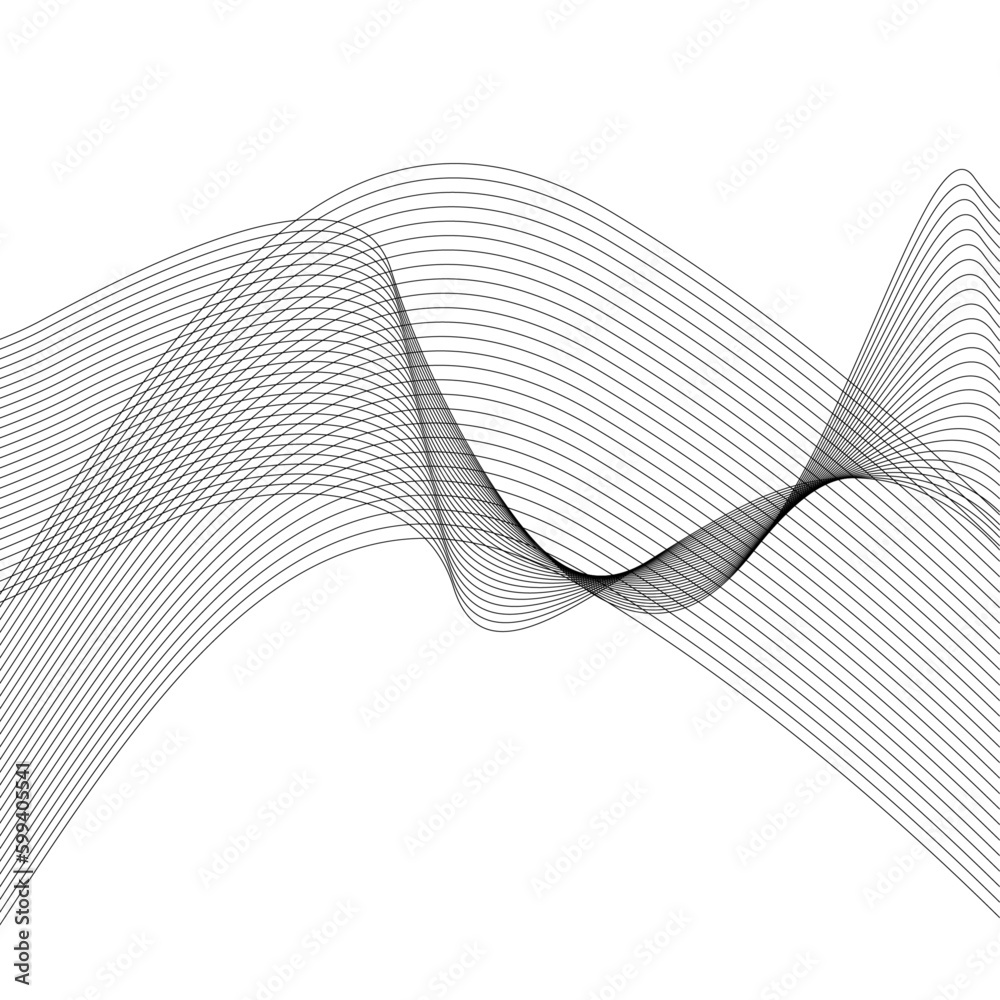 Abstract grey smooth element swoosh speed wave modern stream background ...