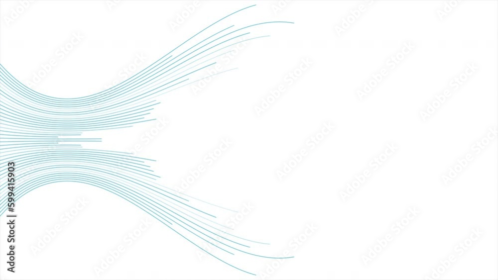 Blue minimal tech wavy lines abstract futuristic background. Seamless ...