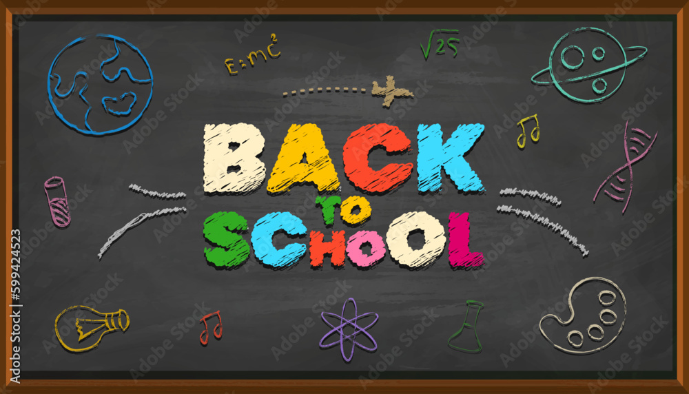 Back to school background and colourful welcome Back to school Stock ...