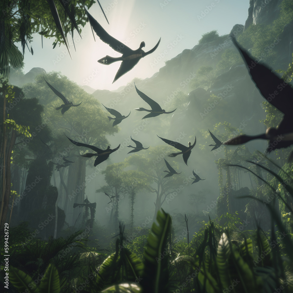 World dinosaur day, wolrd fossil day, dinosaur in prehistoric time ...