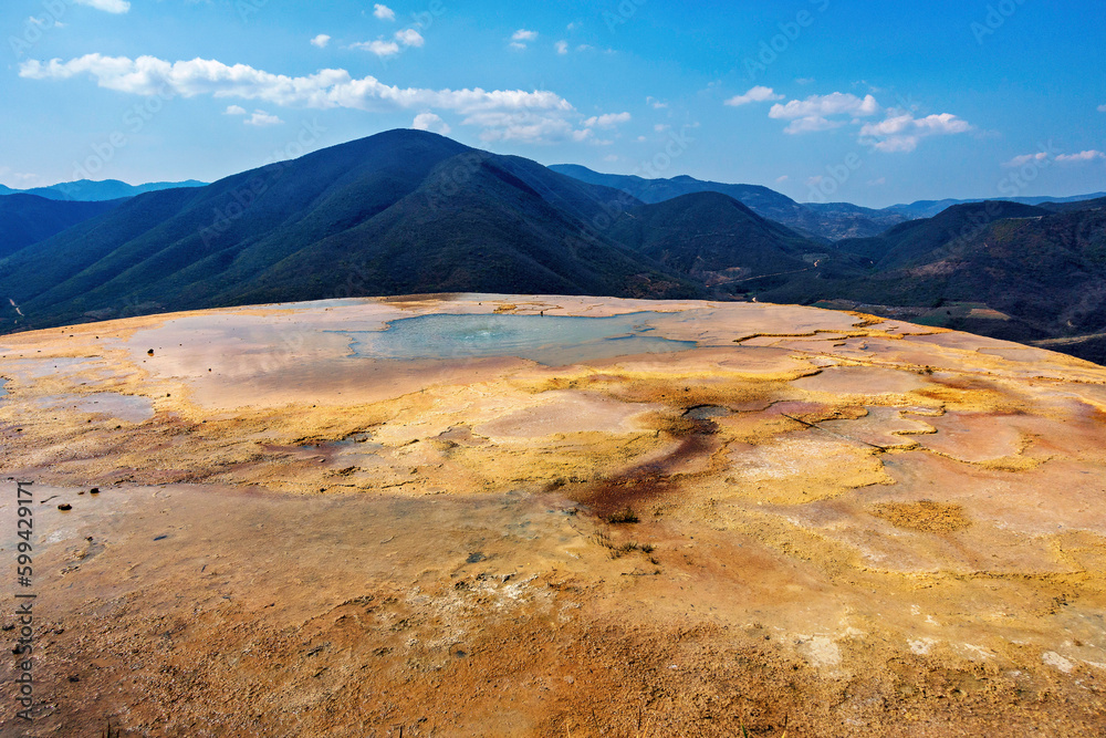 Herve el Agua, Waterfall, panoramic, Oaxaca, Mexico, mountains, water ...