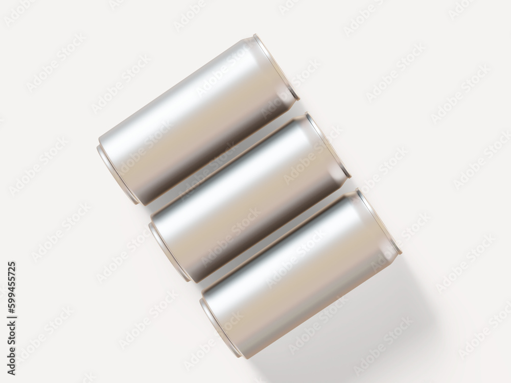 packaging for soda drinks that have been made realistically using 3D ...