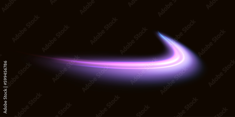 Vector illustration of dynamic light sources on a transparent ...