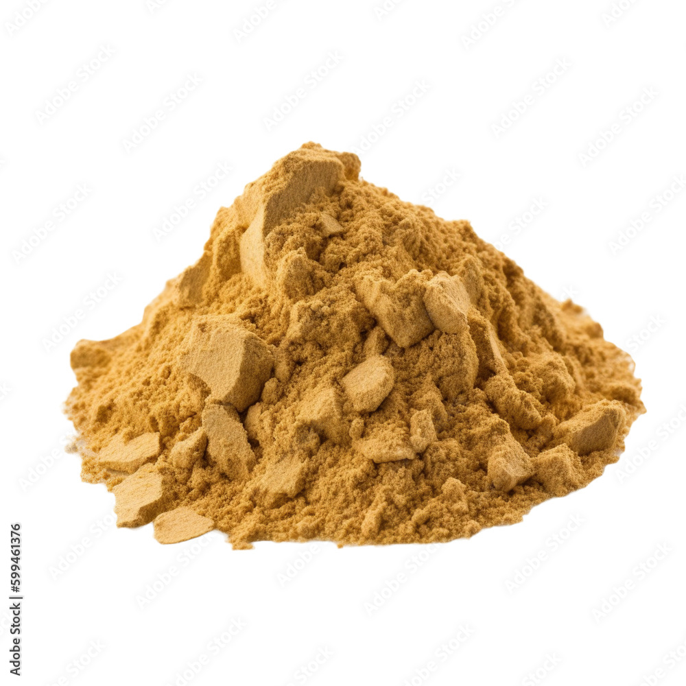 ground ginger isolated on transparent background, Generative AI Stock ...