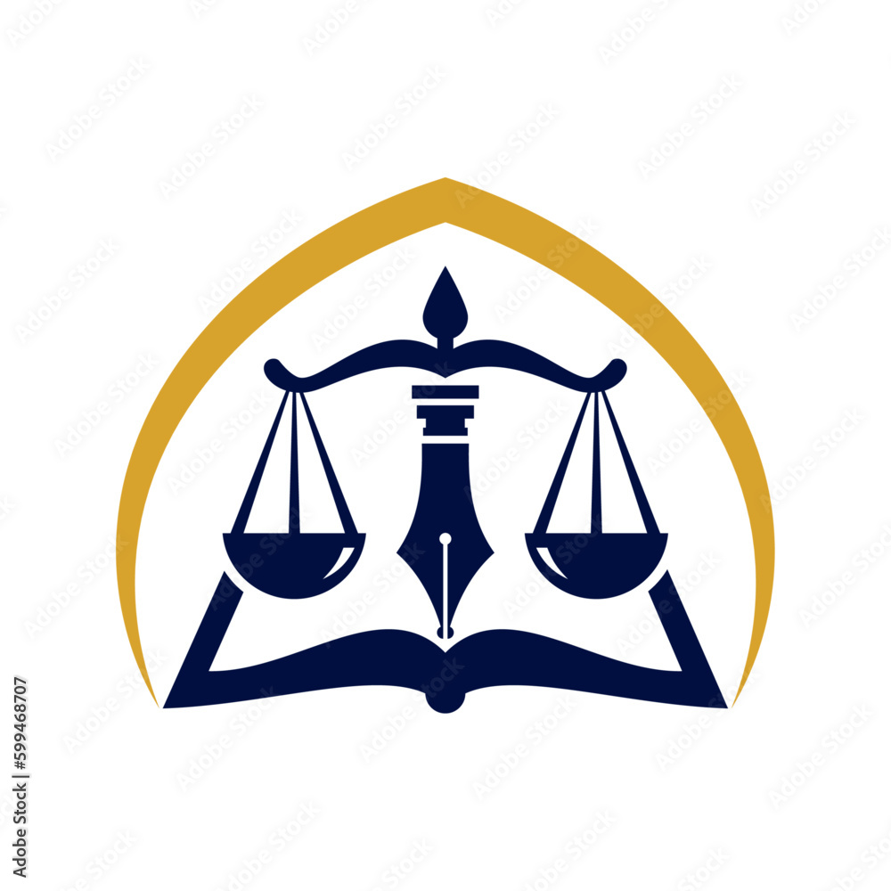Law practice educational institution logo design. Stock Vector | Adobe ...