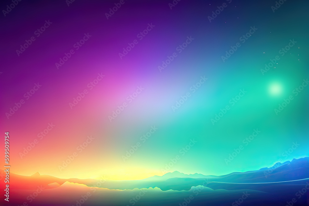 Abstract colorful landscape background wallpaper design (Generative AI ...