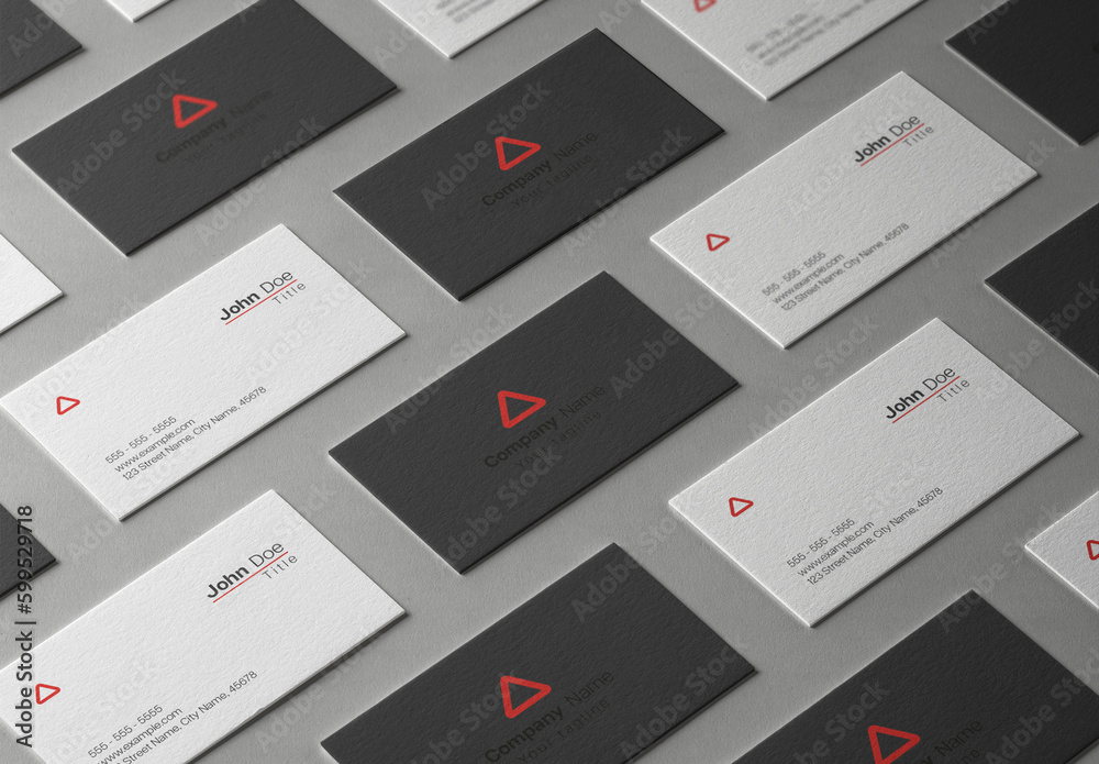 Minimal Personal Business Card Layout Stock Template | Adobe Stock