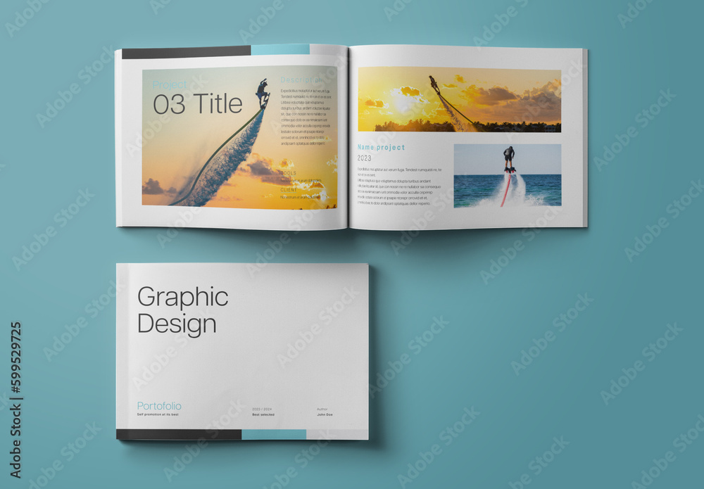 Personal Portfolio Layout Stock Template | Adobe Stock