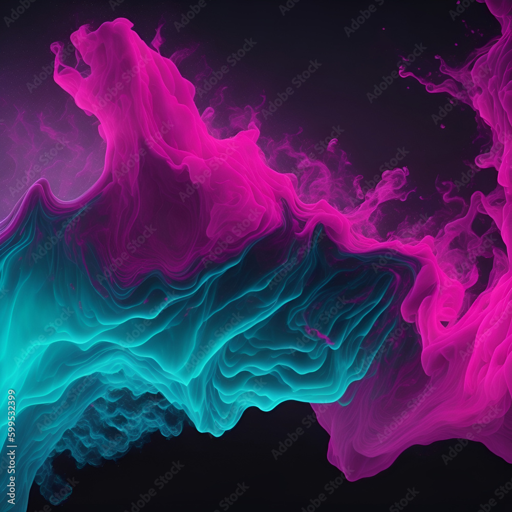 Mist, water splash. Color gradient, smoke wave, background with free ...