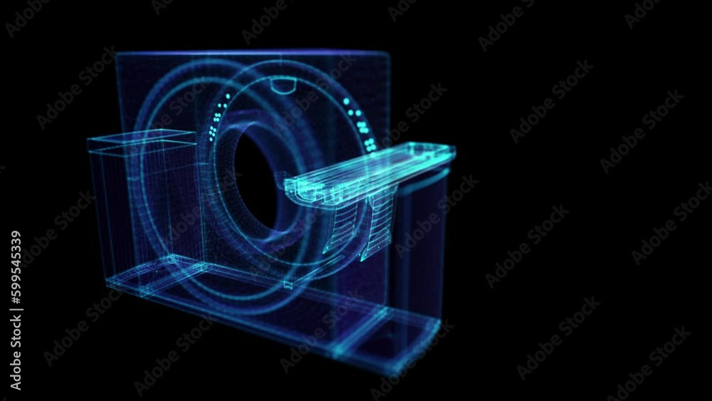 CAT Scan System. MRI machine, magnetic resonance imaging machine on a ...