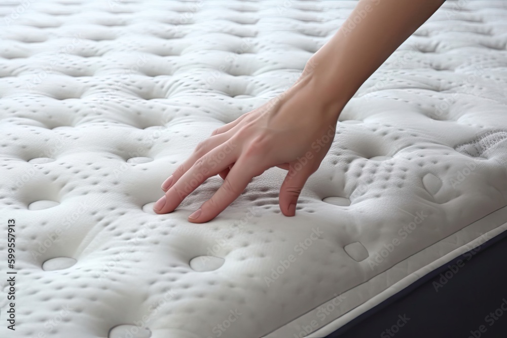 Hand Testing Orthopedic Memory Foam Core Mattress created with ...