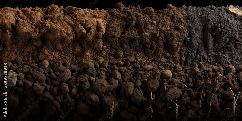 ภาพประกอบสต็อก soil texture created with Generative AI technology ภาพ ...
