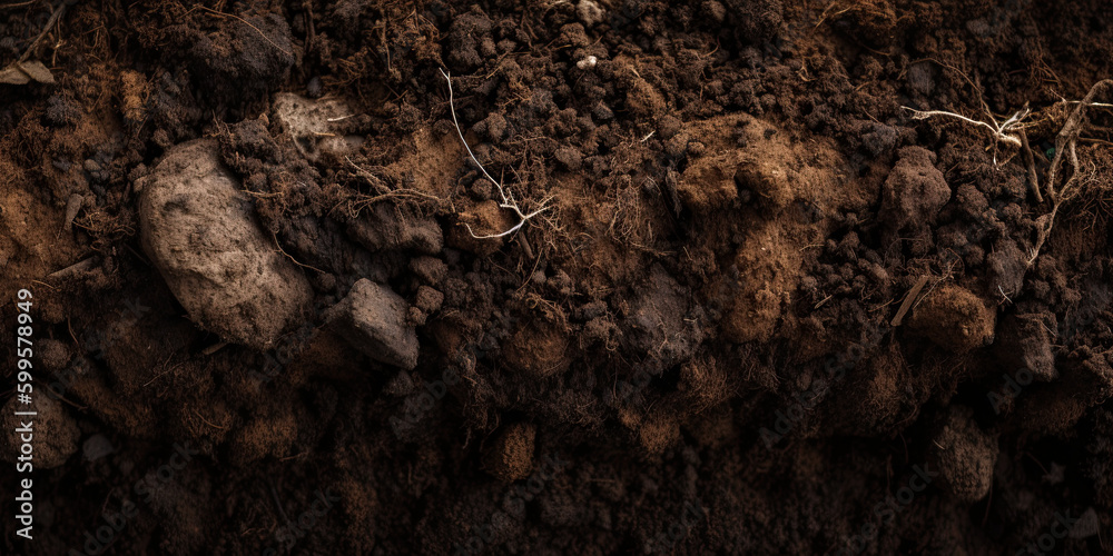 ภาพประกอบสต็อก soil texture created with Generative AI technology ภาพ ...