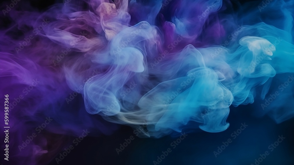 Mist color smoke texture. Mysterious water storm sky paint mix. Purple ...