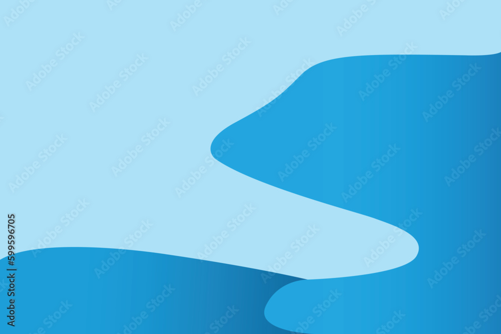 Blue abstract background in a flat design style. Blue abstract for a ...