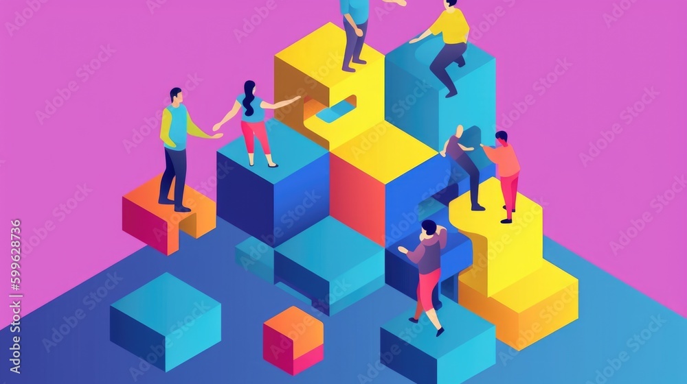 Team Collaboration: Figurative analogy drawing with uncluttered visual ...