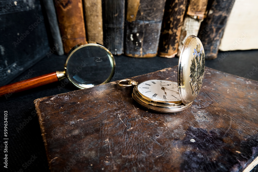 Gold pocket watch "Pavel Bure" on a gold pendant. Royal Russia. pocket ...