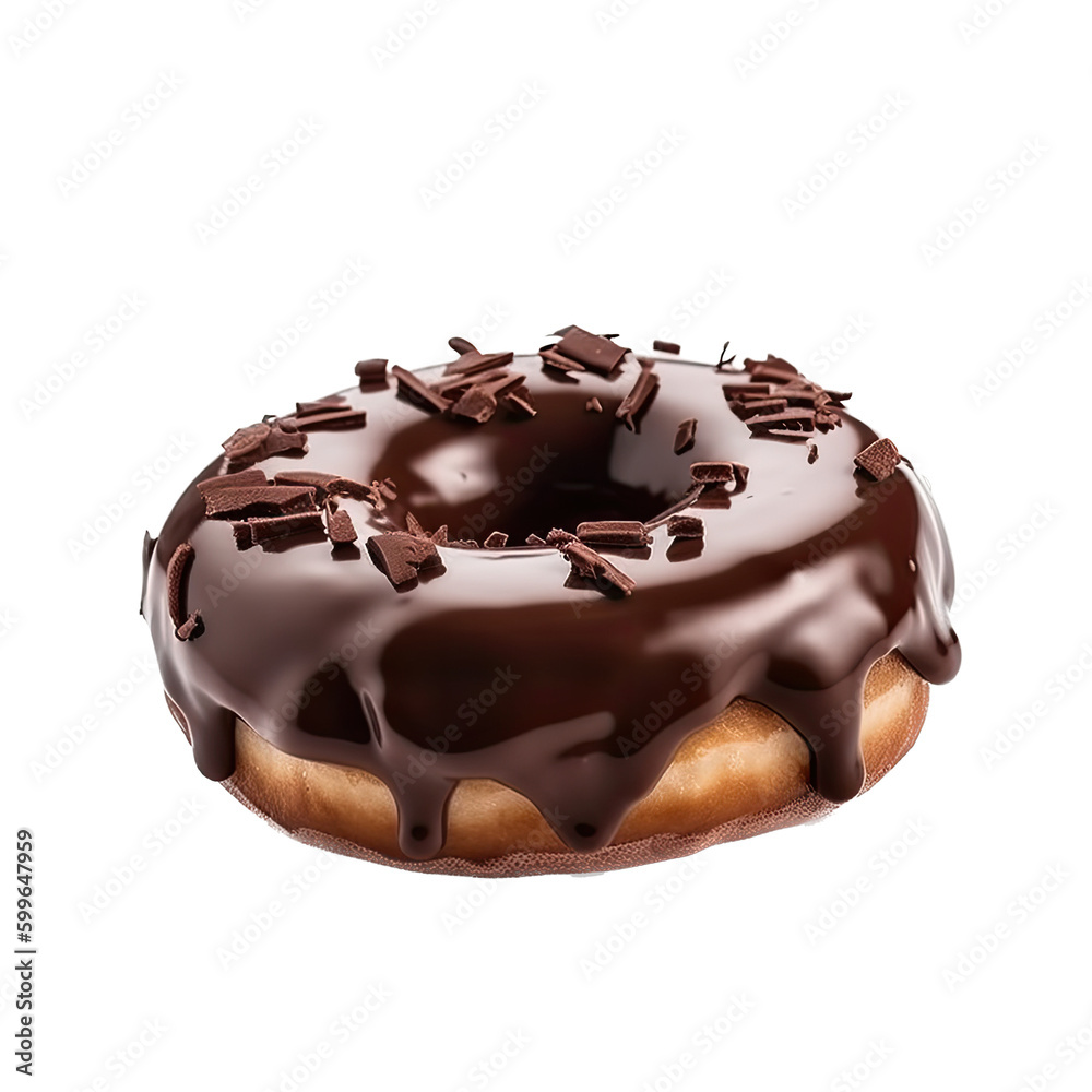 isolated donuts, chocolate covered and glazed with sprinkles, Food ...
