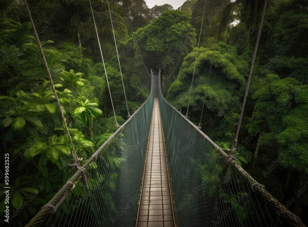 Lynn Canyon Suspension Bridge in Lynn Valley Provincial Park. Narrow ...