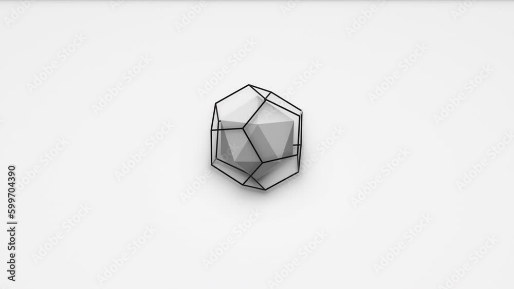 Futuristic 3D render of complex shapes in isometric view, computer ...