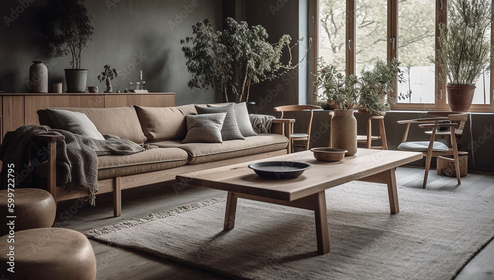 A large stylish hall, living room furniture, furniture, furniture ...