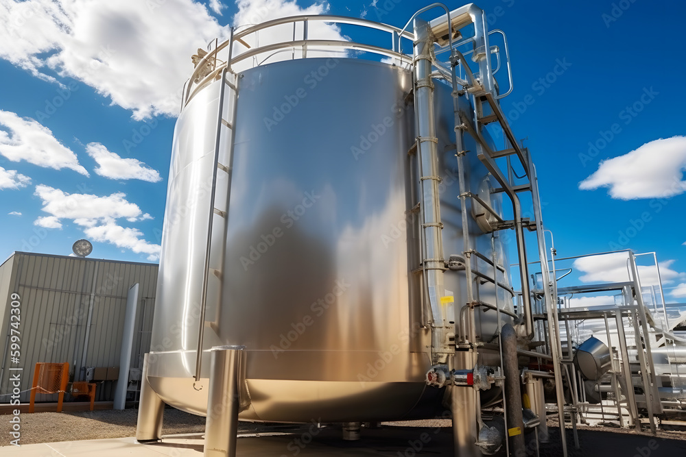 Hydrogen factory concept. Hydrogen production from renewable energy ...