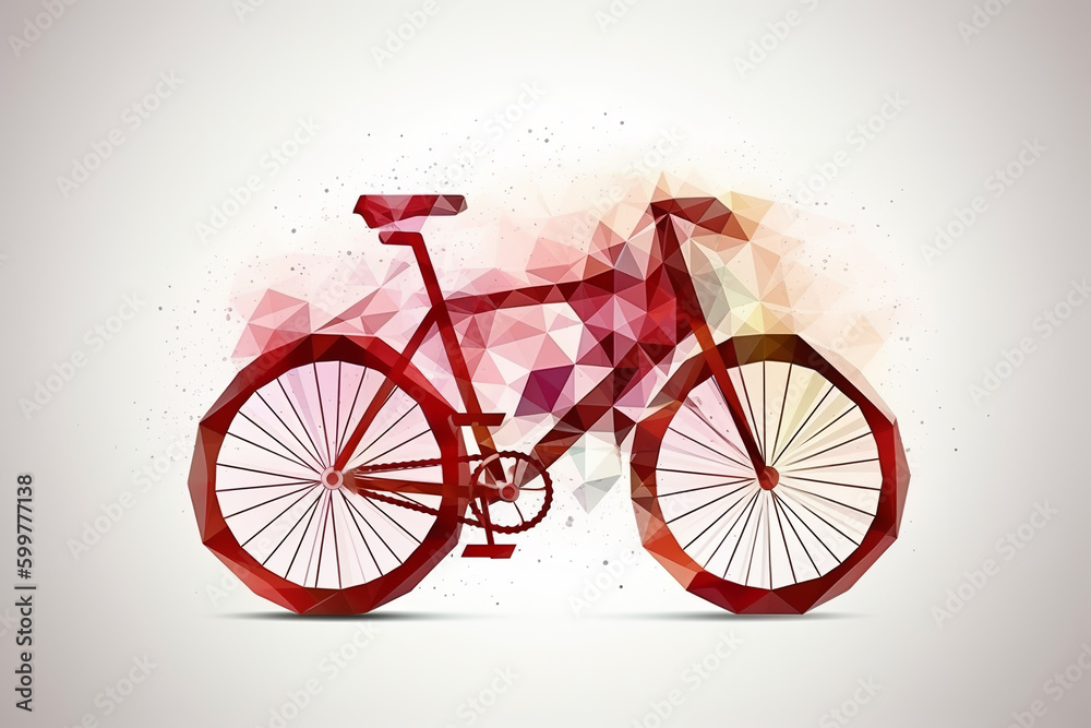 World Bicycle Day 3 June with a blue bike. Can be use for poster ...