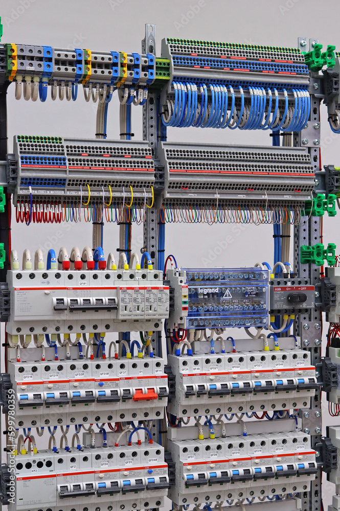 Electric switchboard on the Larnitech automation and ABB circuit ...