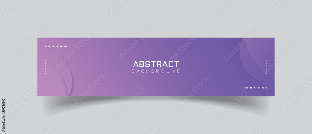 Simple linkedin banner abstract background Stock Vector | Adobe Stock
