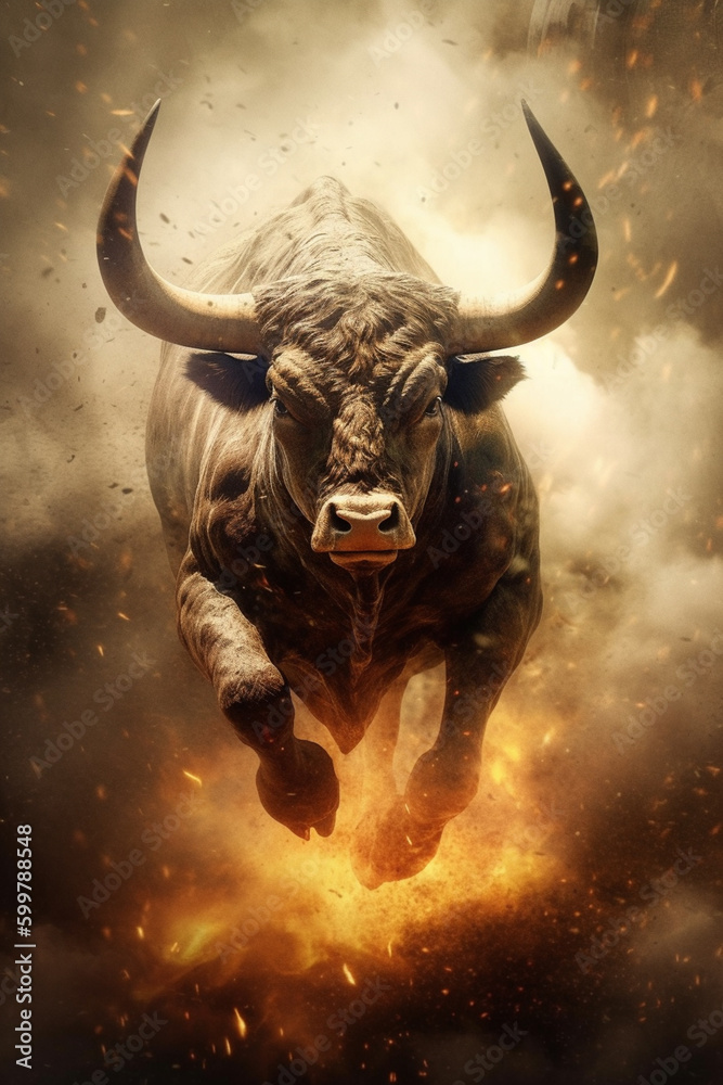 Taurus: An image of a bull, representing the strength, stability, and ...