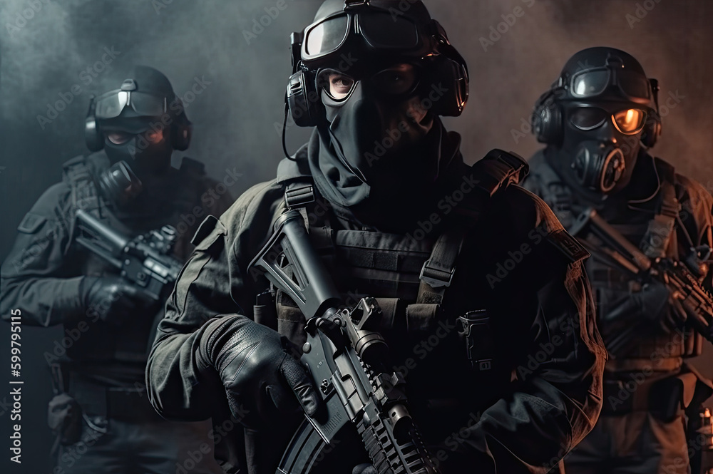 Special forces soldier police swat team member created with Generative ...